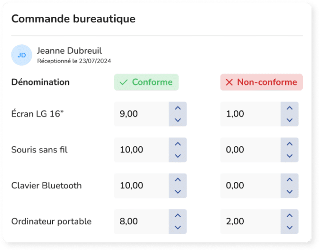 Suivez la réception de vos commandes avec Weproc