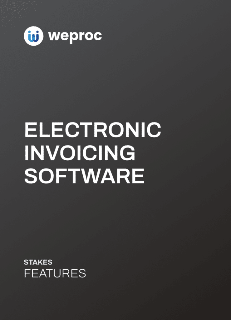 Electronic Invoicing Software for eProcurement - Weproc