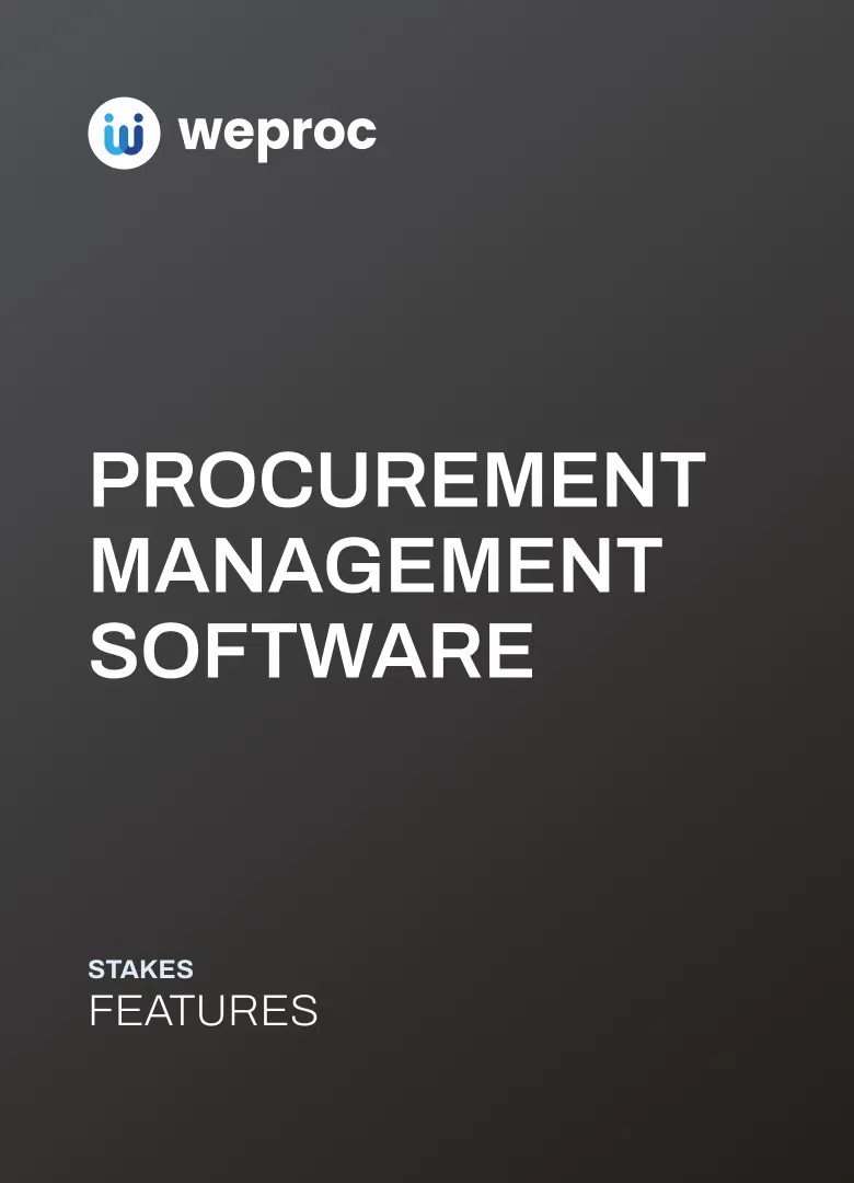 Purchasing Management Software for your company | Weproc