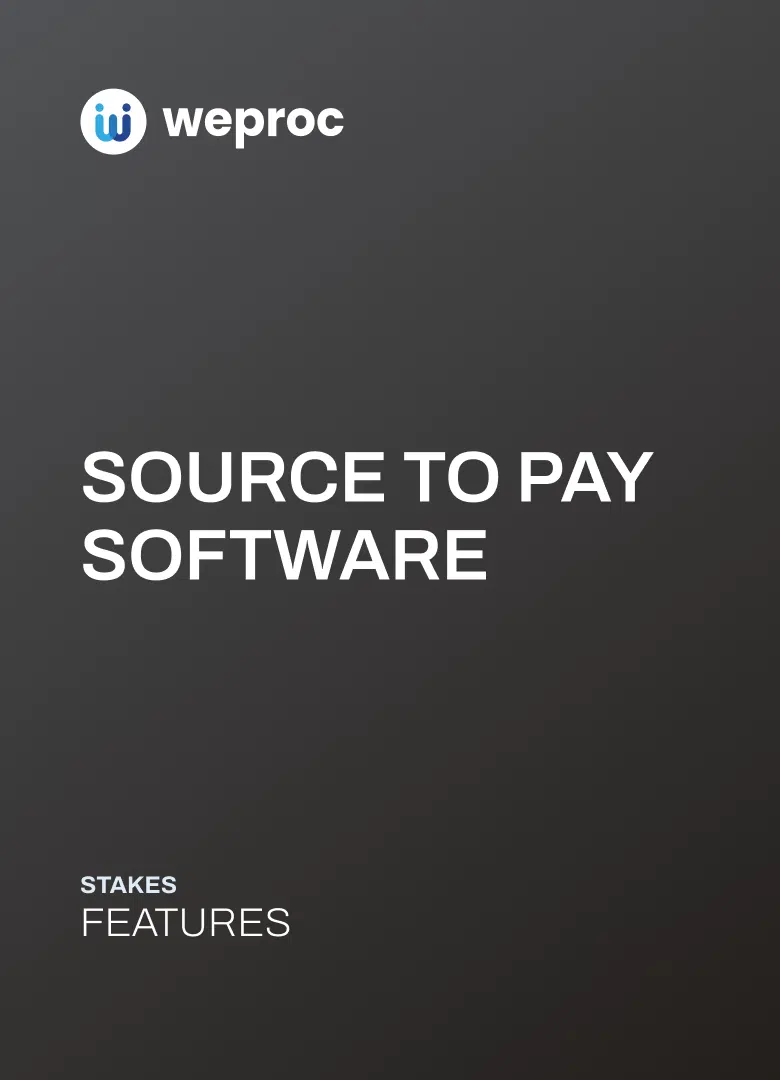 Source-to-Pay (S2P) Software for your business | Weproc