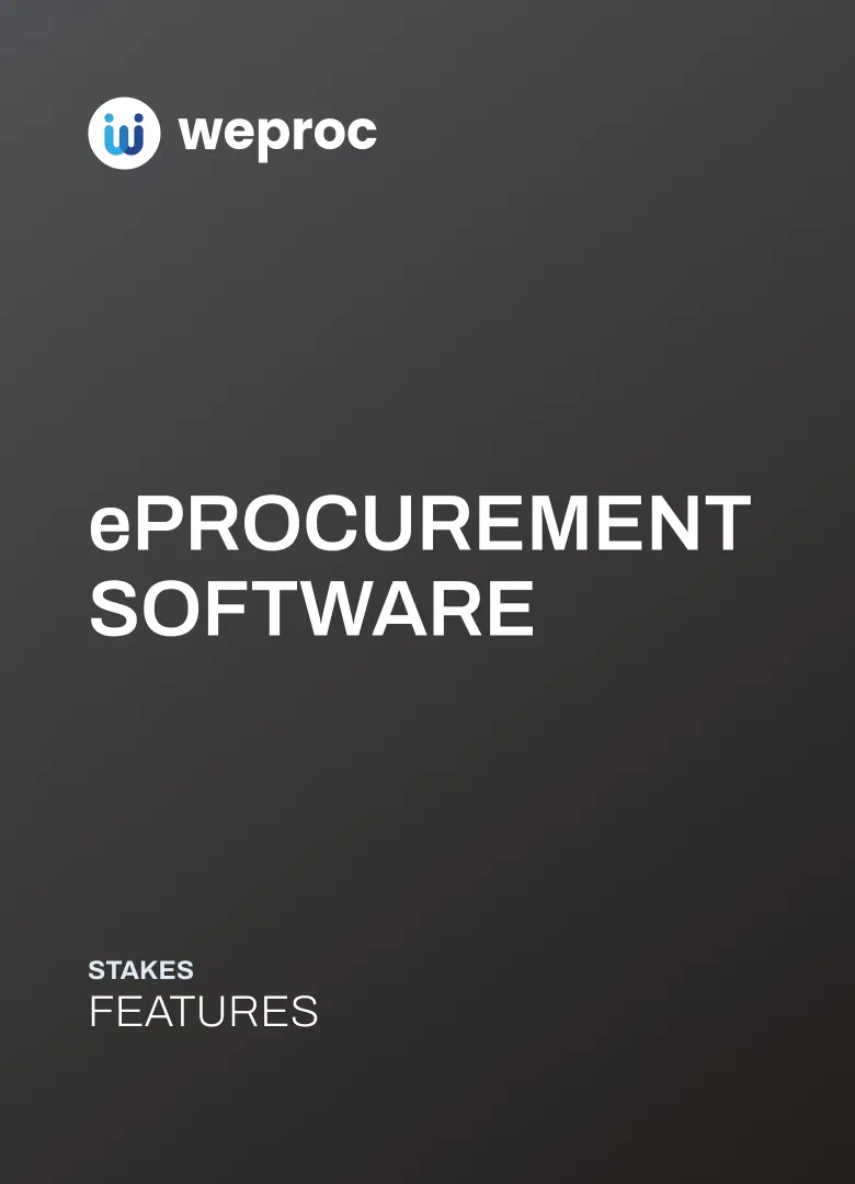 eProcurement Software for Purchasing Management | Weproc